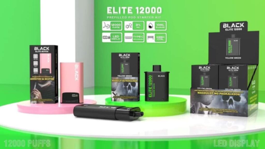 (LEGIT) BLACK ELITE V2 / XBLACK ELITE PODS & DEVICE12,000 – Vamos Vape Shop