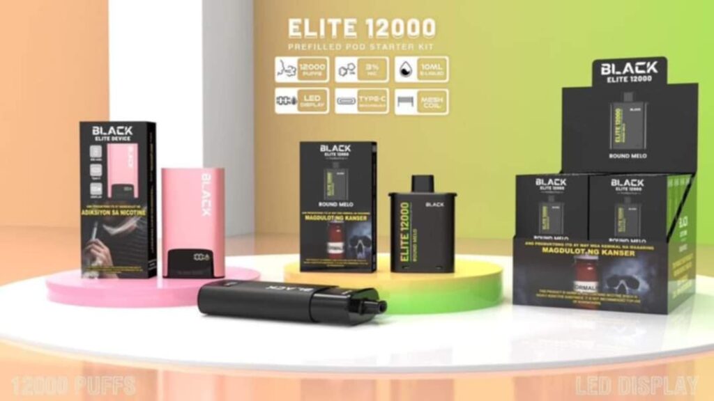 (LEGIT) BLACK ELITE V2 / XBLACK ELITE PODS & DEVICE12,000 – Vamos Vape Shop