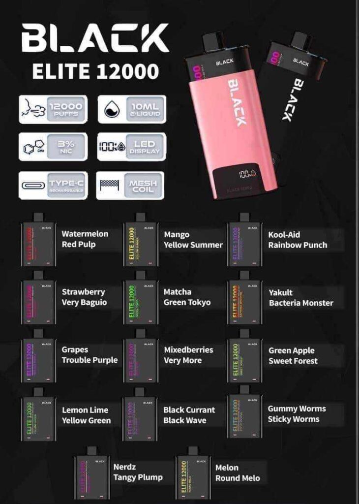 (LEGIT) BLACK ELITE V2 / XBLACK ELITE PODS & DEVICE12,000 – Vamos Vape Shop