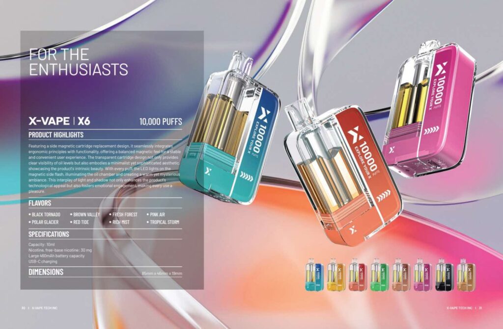 X-VAPE X6 POD & DEVICE 10,000 10ML – Vamos Vape Shop